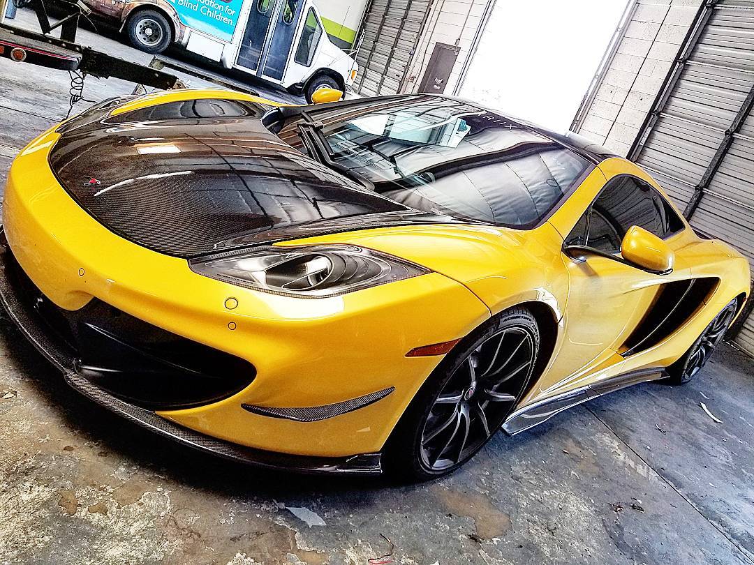 Yellow McLaren Coupe | Colorbomb Wraps