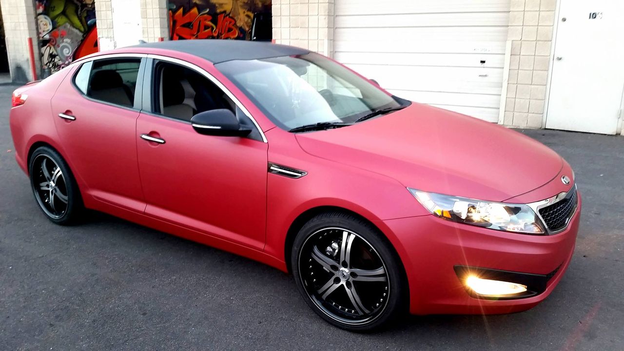 Cherry Red Kia | Colorbomb Wraps